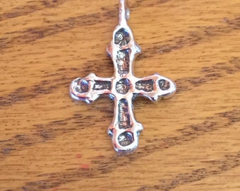 Sterling Silver Medieval Cross Pendant Reproduction | Etsy