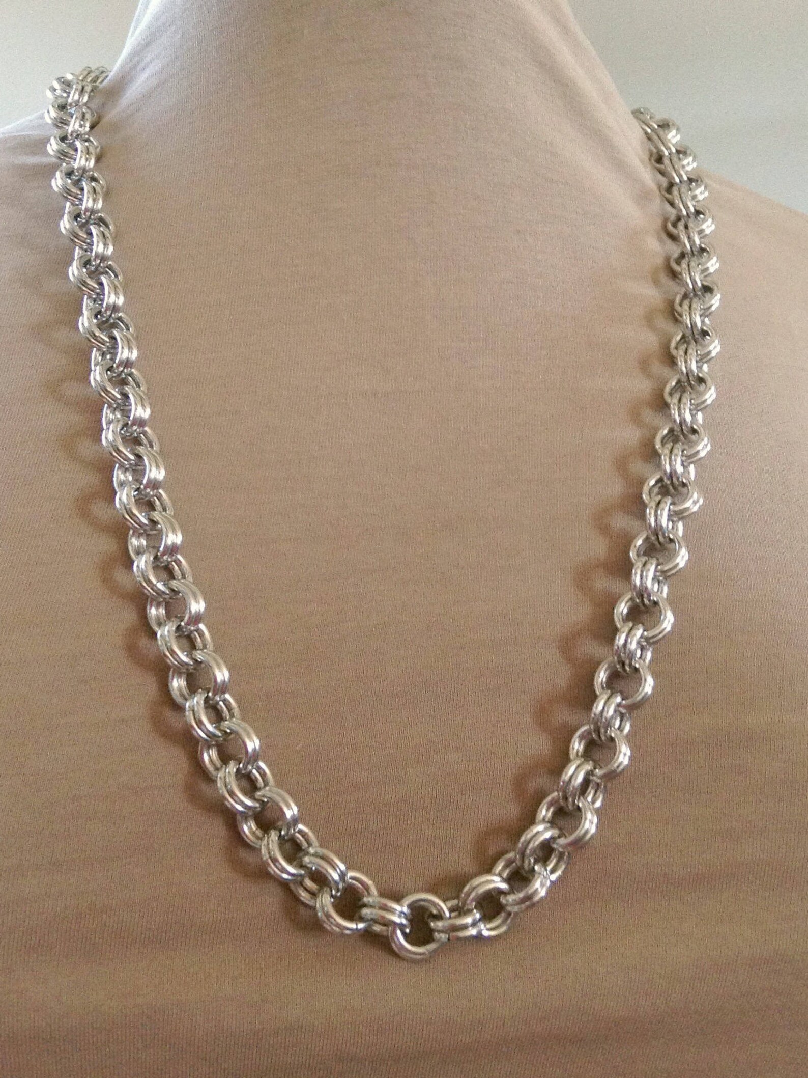 2 in 2 Pattern Nickel Silver Chain - Etsy