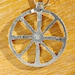 Pewter Celtic/roman Wheel Pendant - Etsy