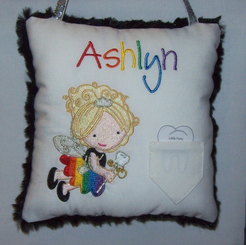 Rainbow Inspired Tooth Fairy Pillow - Custom/made to Order ...
