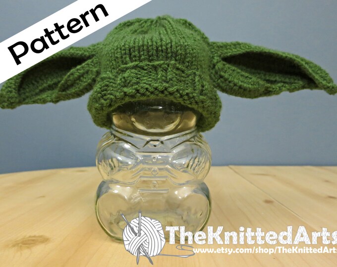 Newborn Knit PDF Hat Pattern - Yoda Style Ears - Etsy