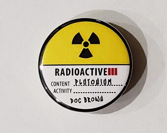 Radioactive Button - Etsy