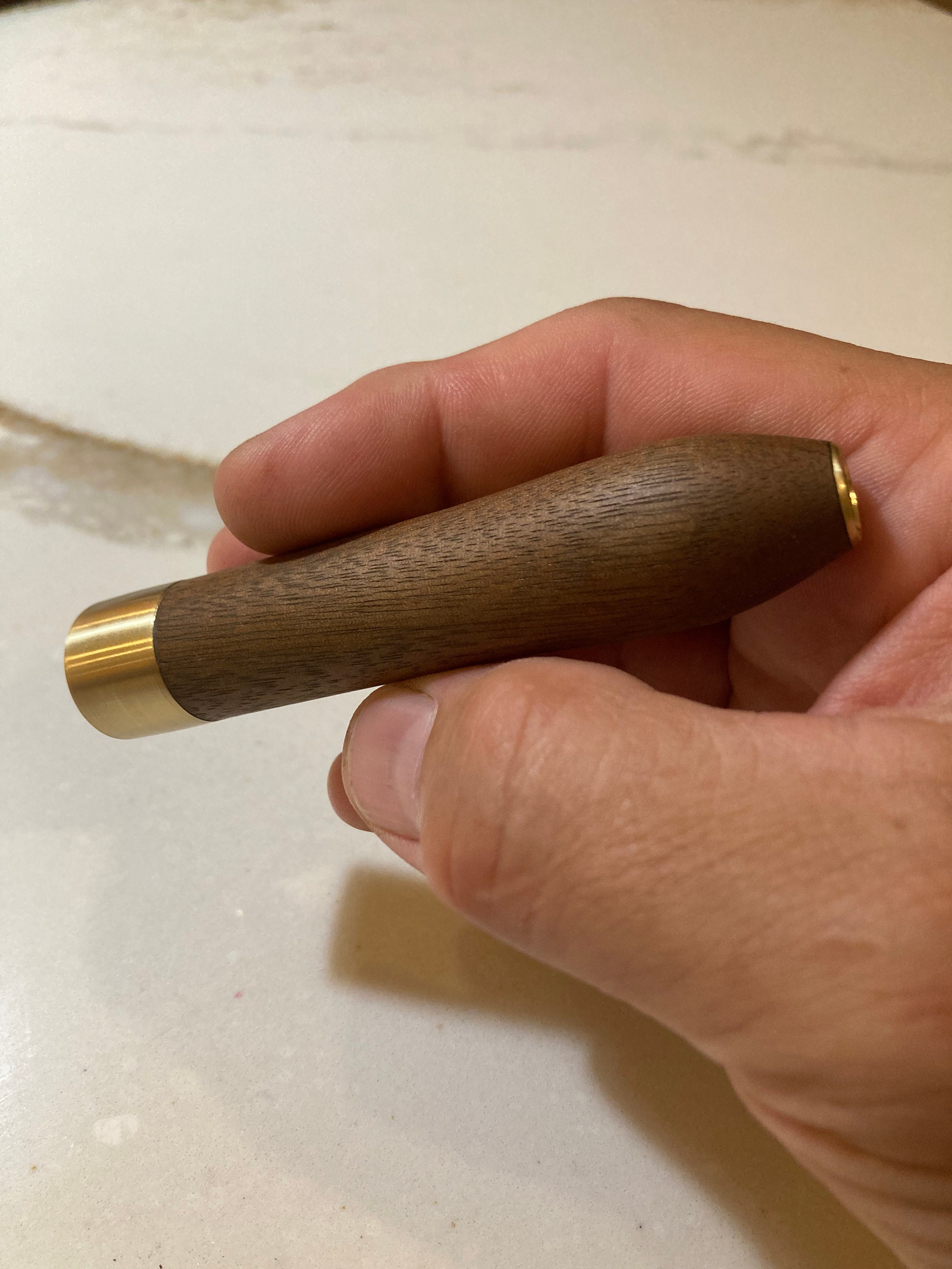 Cigar Pipe, Torpedo Pipe, Handmade Pipe, Brass & Wood Pipe, Bat, 1 ...