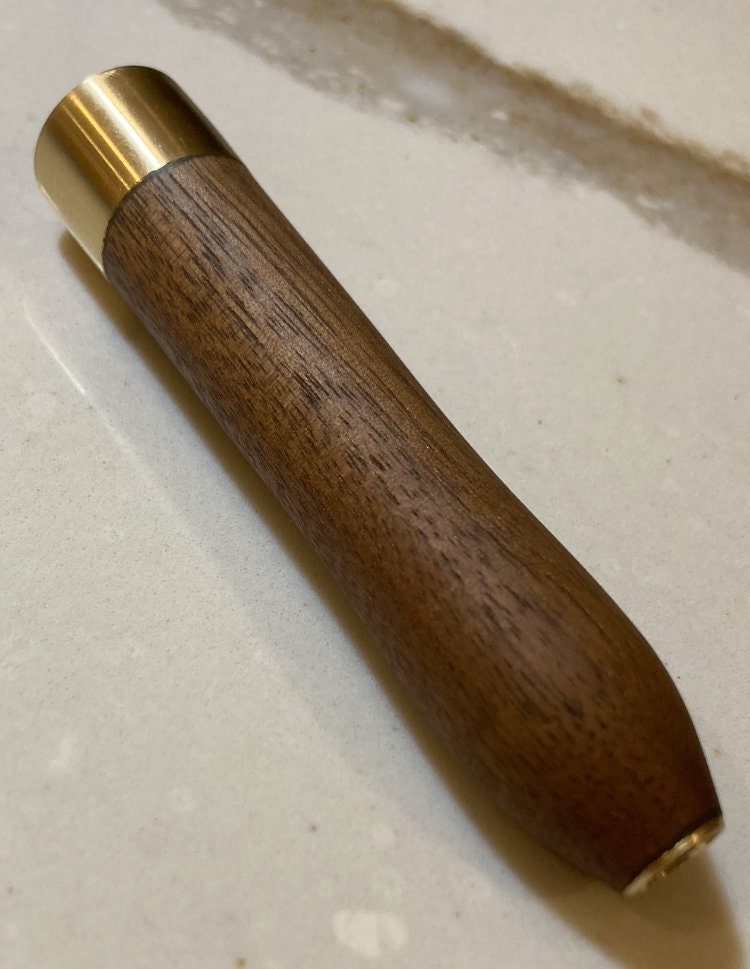 Cigar Pipe, Torpedo Pipe, Handmade Pipe, Brass & Wood Pipe, Bat, 1 ...