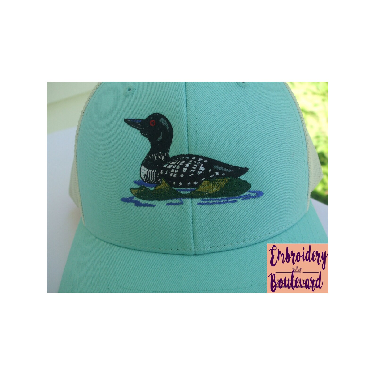 Loon Hat Embroidered Loon Cap Loon Cap Loon Gift Wildlife - Etsy UK