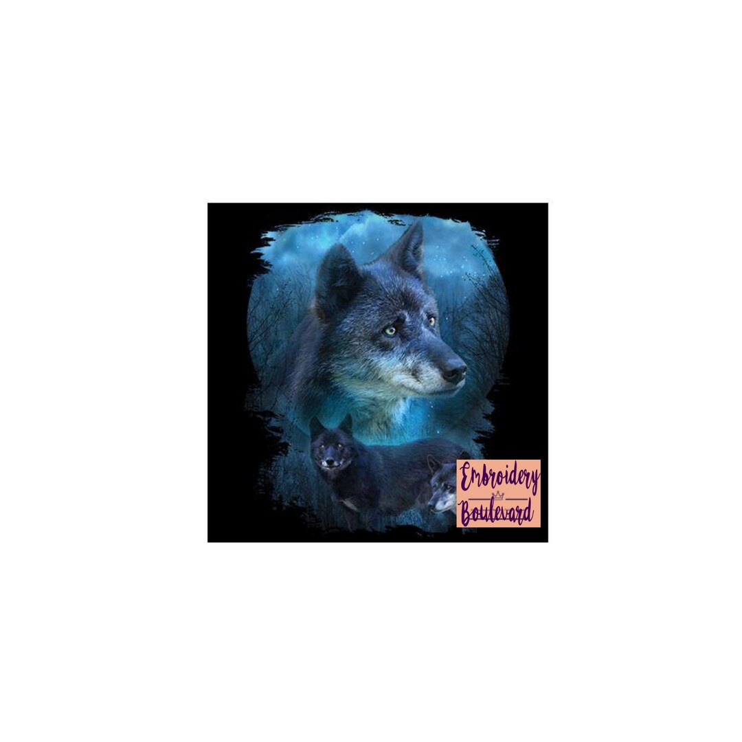 Realistic Wolf Face Graphic T-shirt, Gildan Ultra Cotton - Etsy