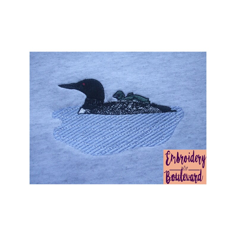 Loon Shirt Embroidered Loon T-shirt Loon Gift Loon T-shirt | Etsy