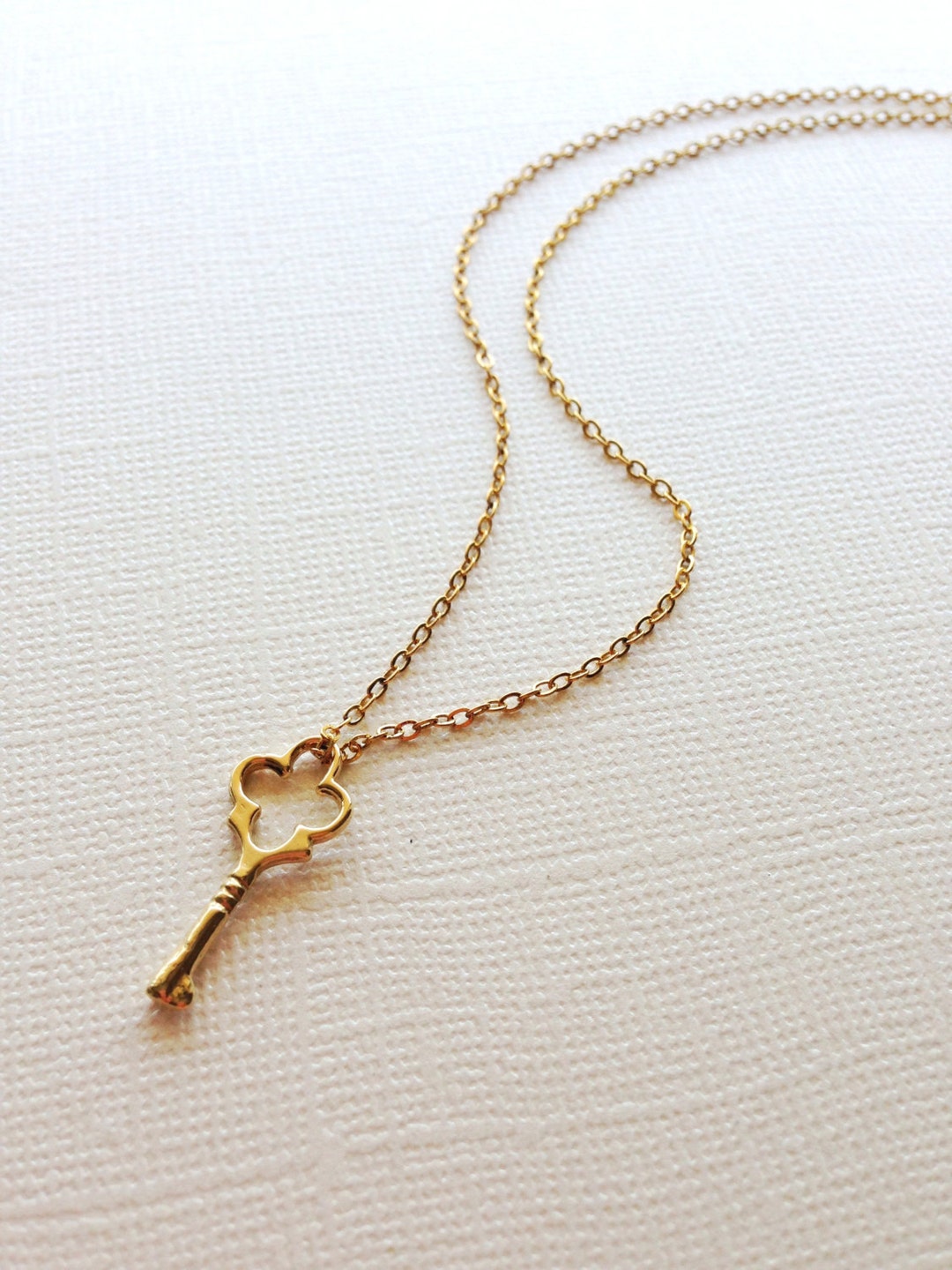 Secret Key Necklace in Bronze, Key Jewelry, Valentines Gift - Etsy