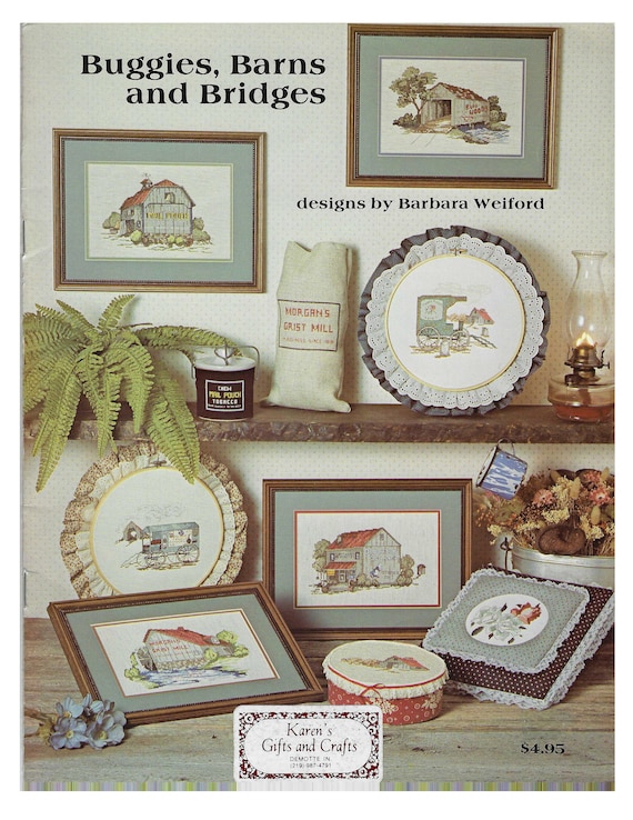 Buggies Barns and Bridges Cross Stitch Pattern Book | Etsy