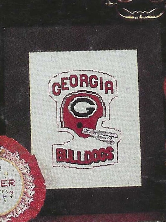 Georgia Bulldogs Vintage Cross Stitch Charted Pattern | Etsy