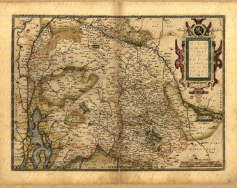 Map Of The Netherlands From The 1500s Amsterdam Holland Dutch | Etsy