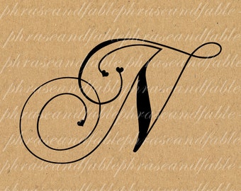 Letter L Hearts 282 Digital Download Alphabet Initial Name