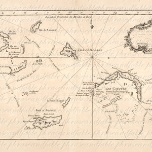 Map of the Bahamas From the 1700s 155 Ancient Digital Image - Etsy