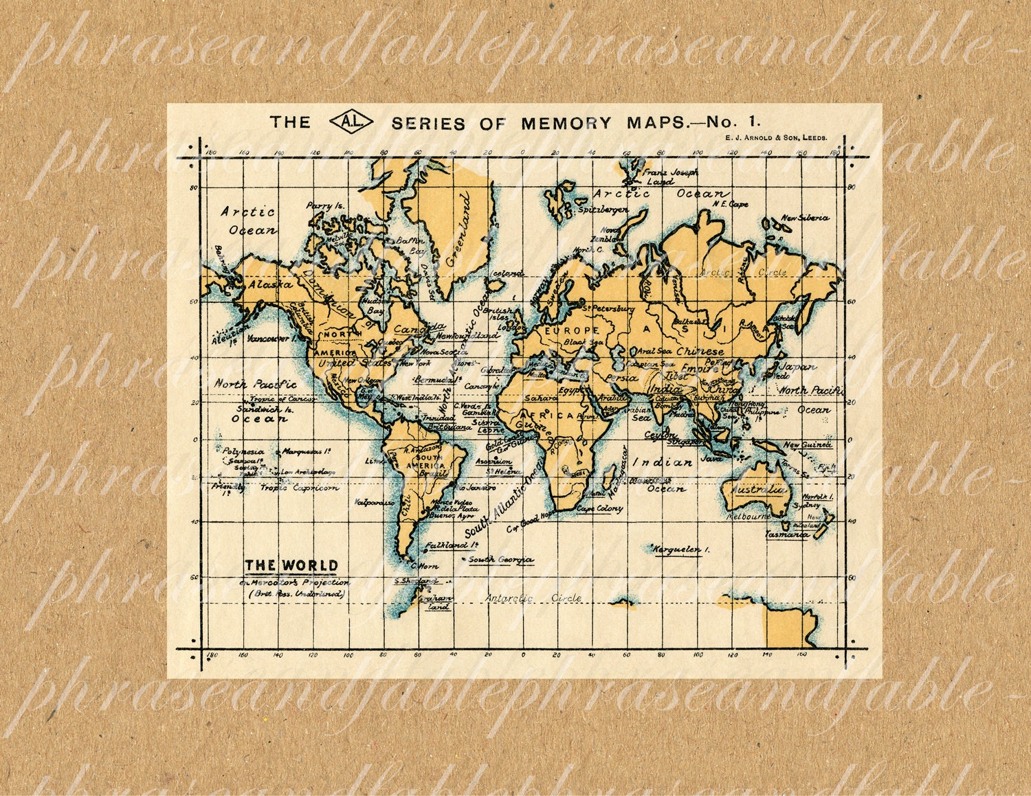 Map of World Earth Ancient Old World Map Exploring Sailing Vintage ...