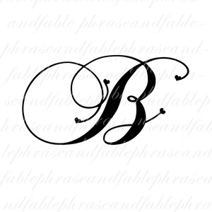 Letter B Hearts 273 Digital Download Alphabet Initial Name Glyph ...