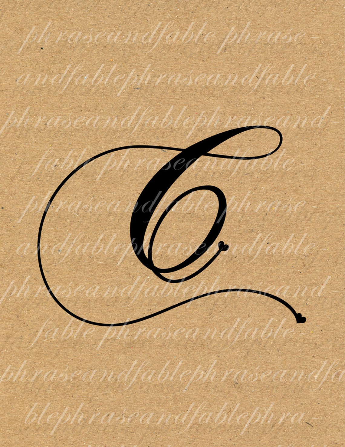 Letter C Hearts 274 Digital Download Alphabet Initial Name Glyph ...