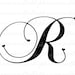 Letter R Hearts 288 Digital Download Alphabet Initial Name Glyph ...