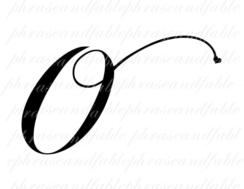 Letter O Hearts 285 Digital Download Alphabet Initial Name Glyph ...