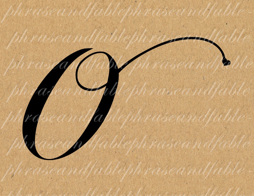 Letter O Hearts 285 Digital Download Alphabet Initial Name Glyph ...