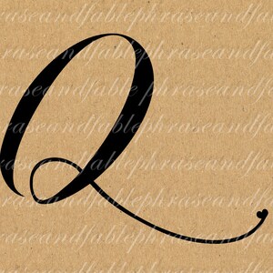 Letter Q Hearts 287 Digital Download Alphabet Initial Name Glyph ...