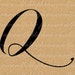 Letter Q Hearts 287 Digital Download Alphabet Initial Name Glyph ...