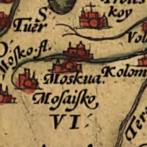 Map of Russian Federation From the 1500s 094 Russia Ancient Old World ...