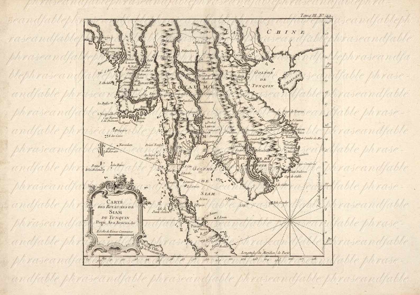 Map of Thailand From 1700s 169 Ancient Download 169 Thai Kingdom of ...