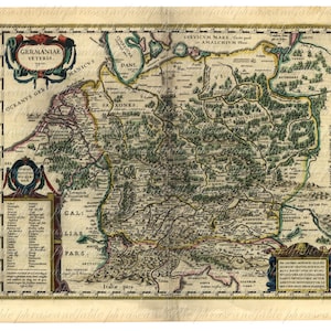 Map of Germany From the 1500s Germany Berlin Ancient Old World Digital ...