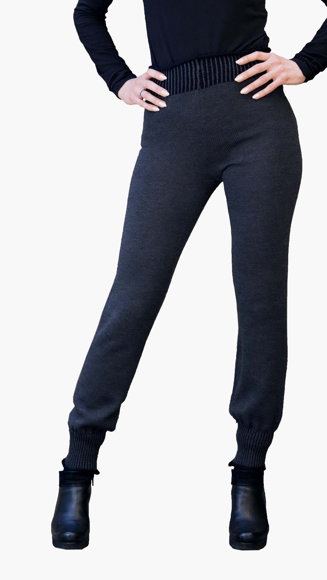 Knitted Pants From Poor Wool merino - Etsy