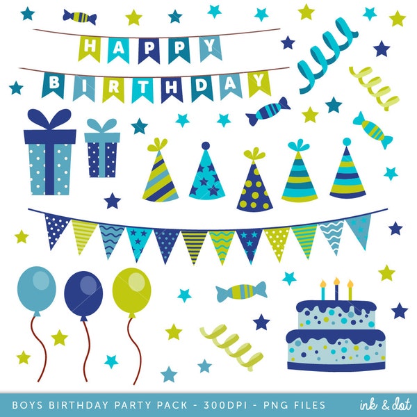 Birthday Clip Art - Etsy