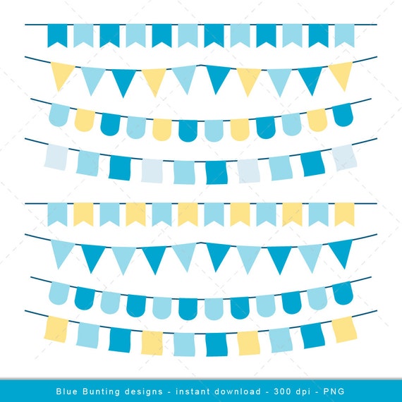 Decorative Blue Line Clip Art