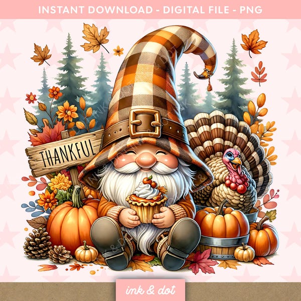 Thanksgiving Gnomes - Etsy