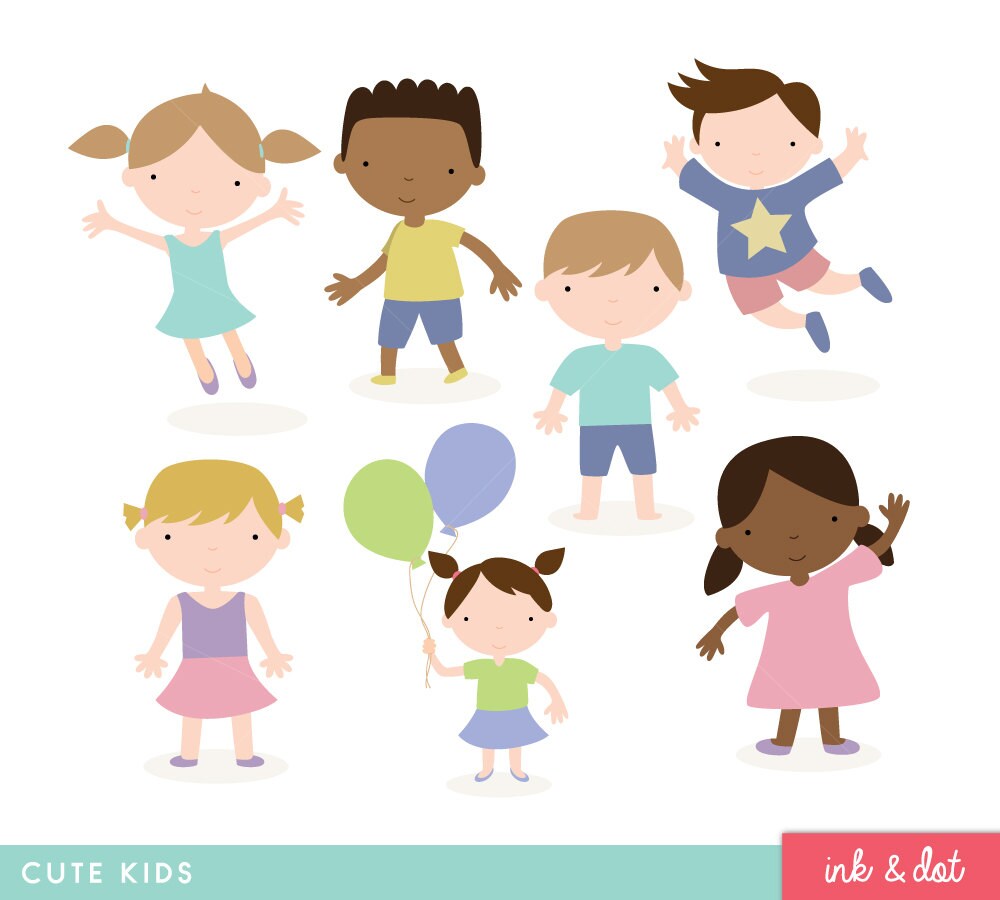 Cute Children Clipart