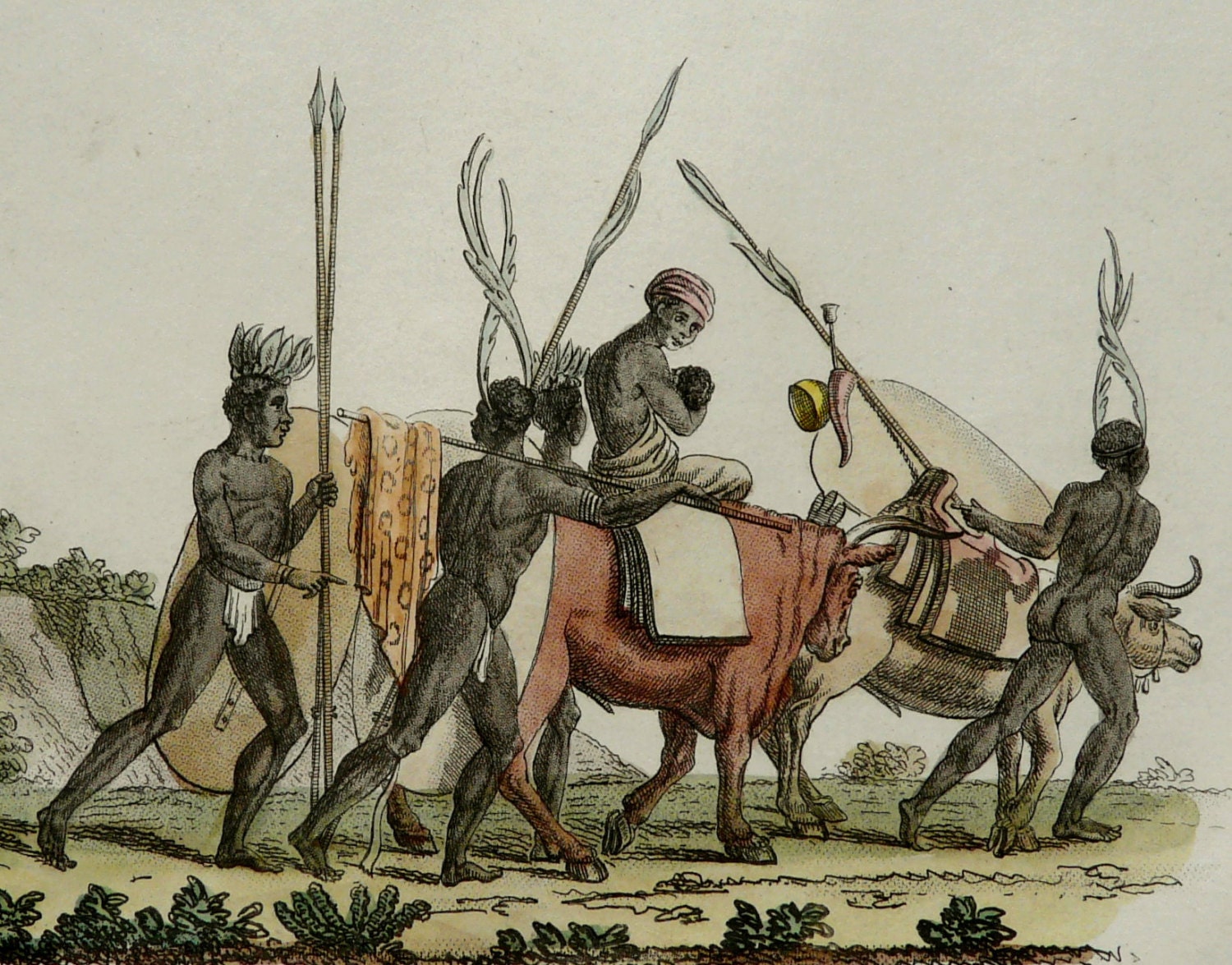 1828 Antique copper engraving of KHOIKHOI PEOPLE. Khoi. | Etsy