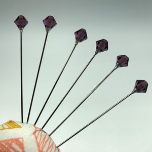 6 Pc 6mm Purple Preciosa Czech Glass Crystal Decorative - Etsy