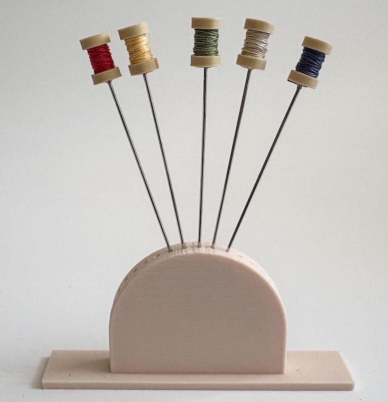 Mini Thread Spool Sewing Pins, Muted Colors, Primative Pincushion Pins ...