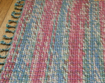 Pink Rag Rug - Etsy