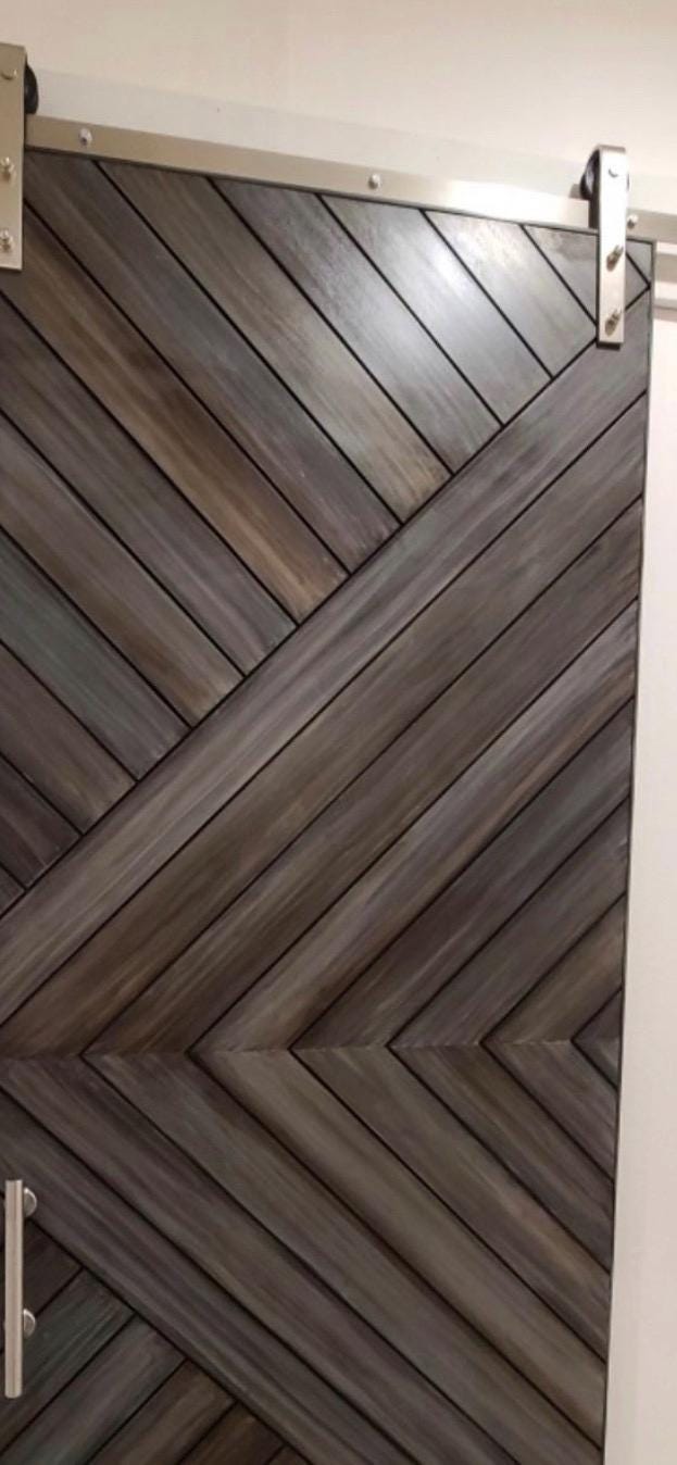 Custom Chevron Barn Door, Modern Arrow Design - Etsy