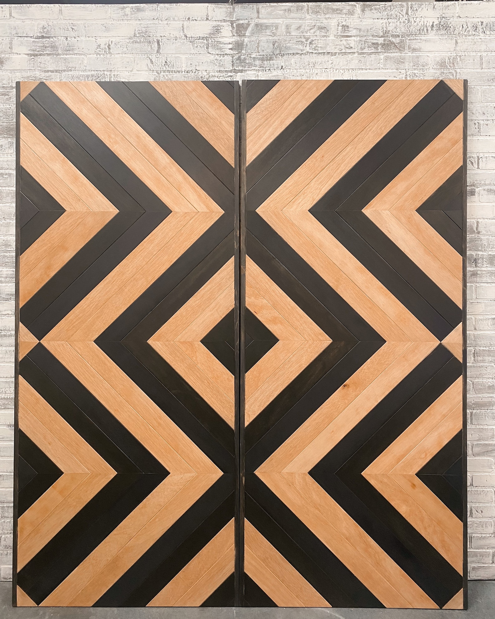 Chevron Barn Door Modern Custom Chevron Barn Door - Etsy