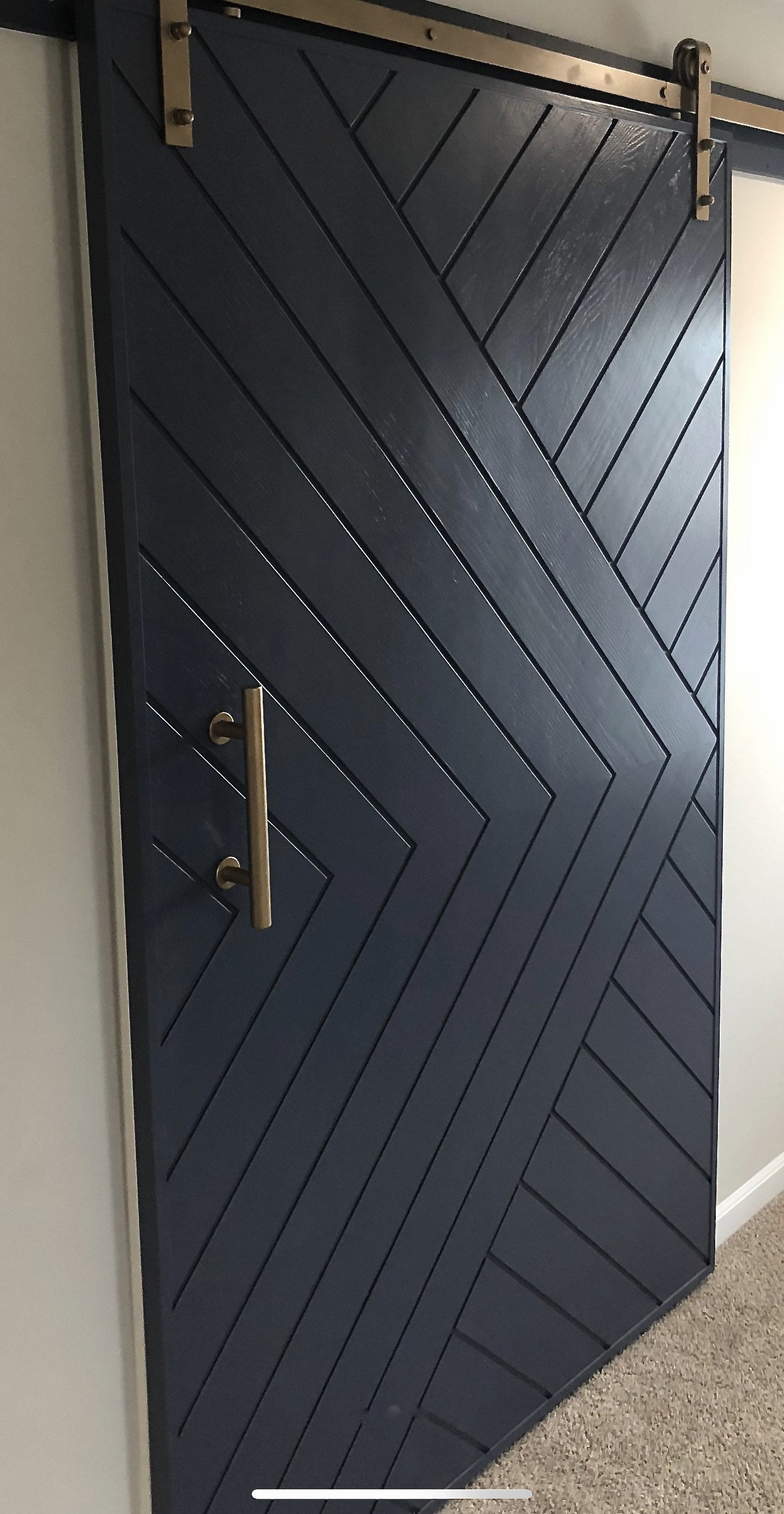 Custom Painted Chevron Door, Solid Wood Aztec Design - Etsy