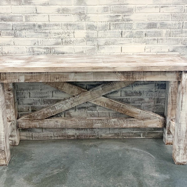 Rustic Console Table - Etsy