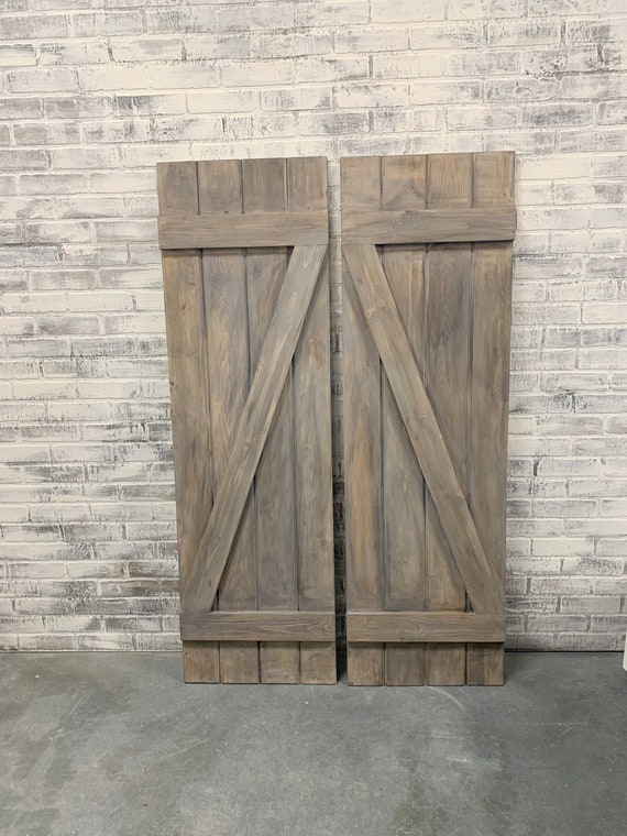 Barn Door Shutters Custom Barn Door Shutters | Etsy