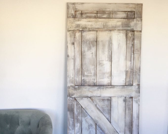 Shabby Chic White Barn Door, Rustic White Barn Door - Etsy