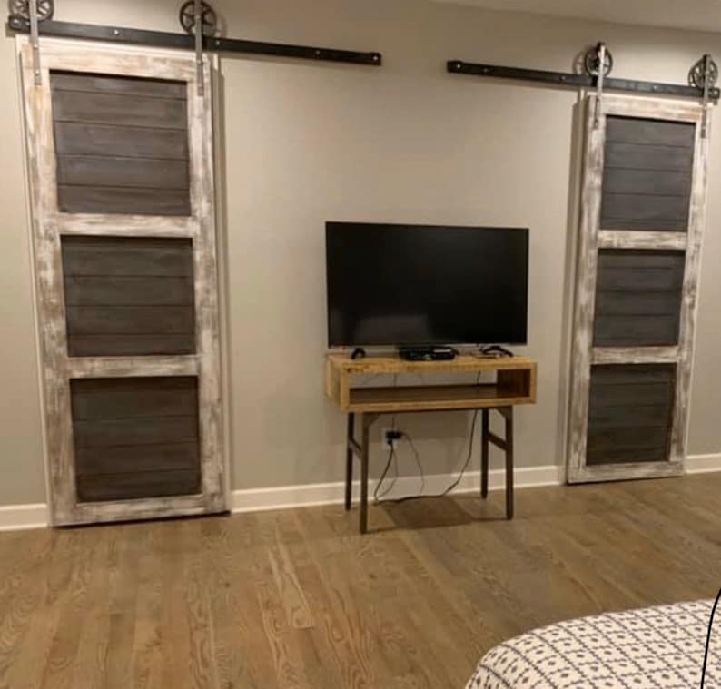 Custom Sliding Barn Door Shabby Chic Coastal Barn Door - Etsy