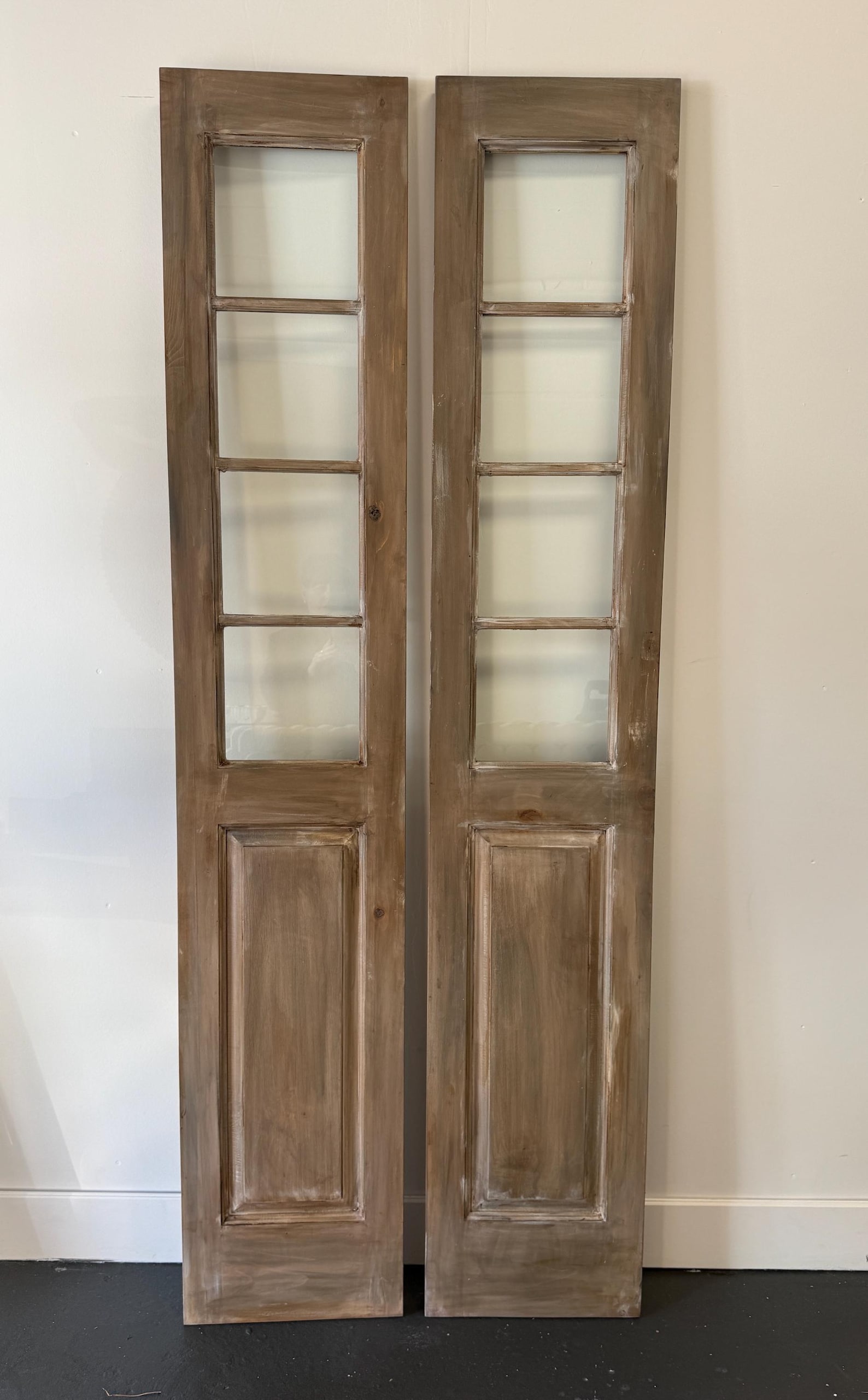 Custom Glass French Door, Four Lite Solid Wood, Antique Replica - Etsy