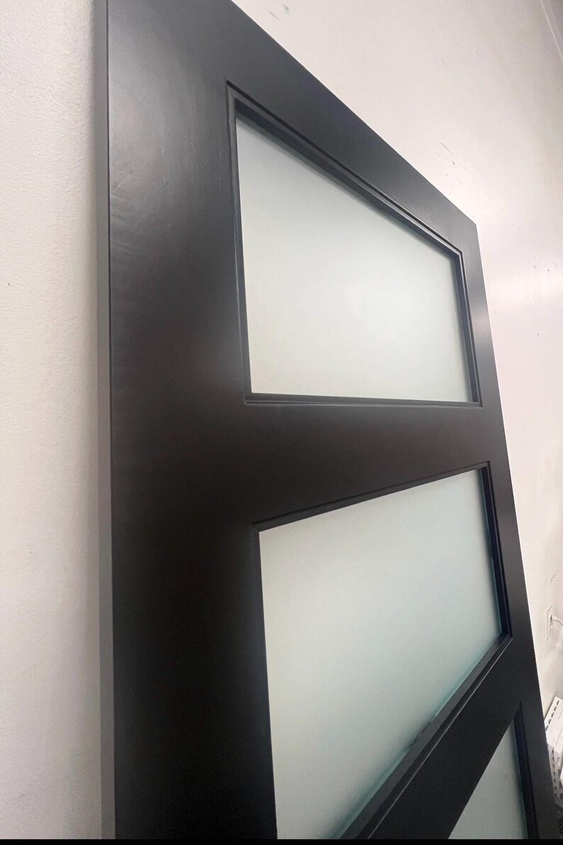 Custom Modern Glass Door, Hinged or Pocket Door - Etsy