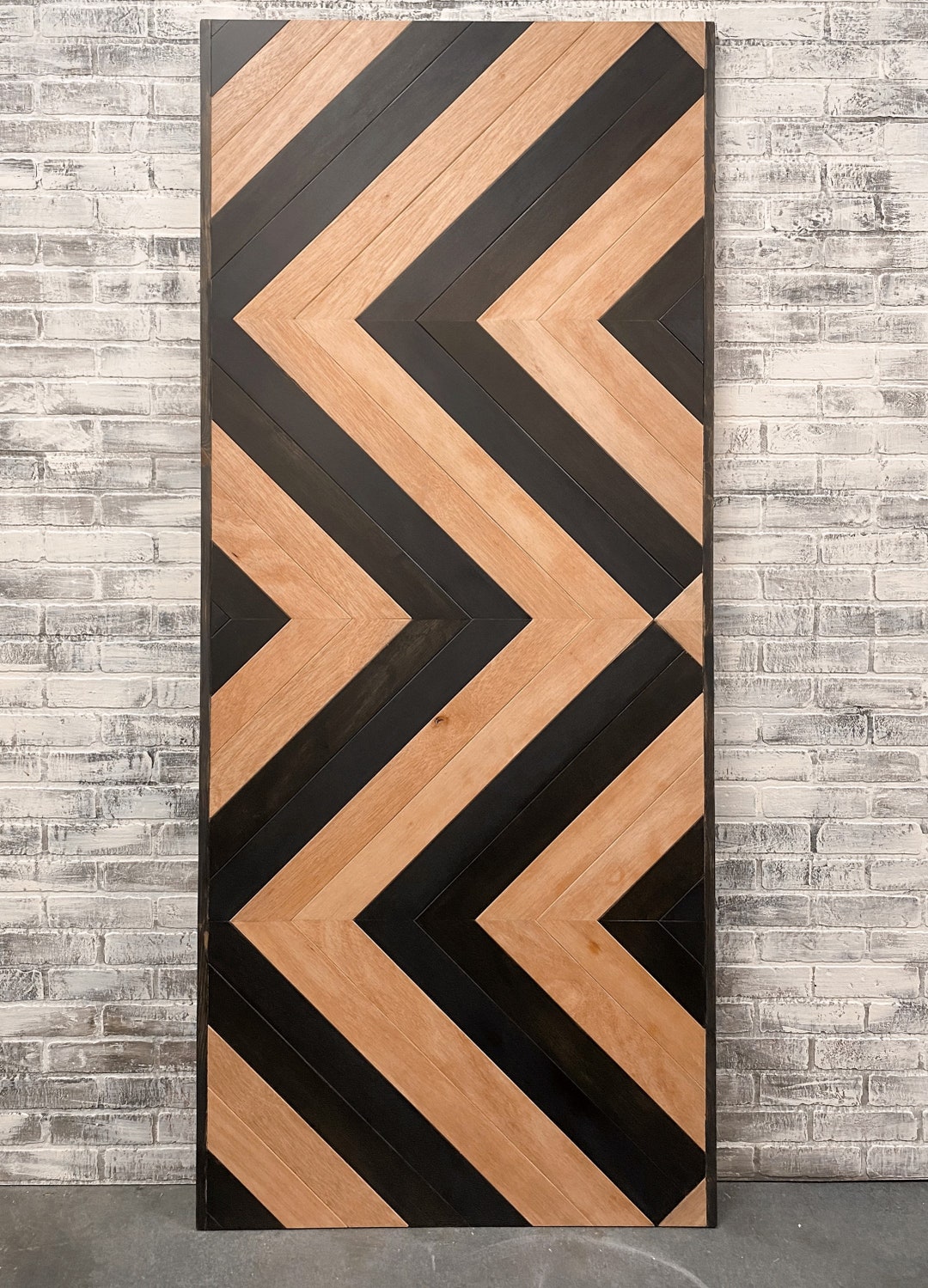 Custom Modern Chevron Barn Door - Etsy