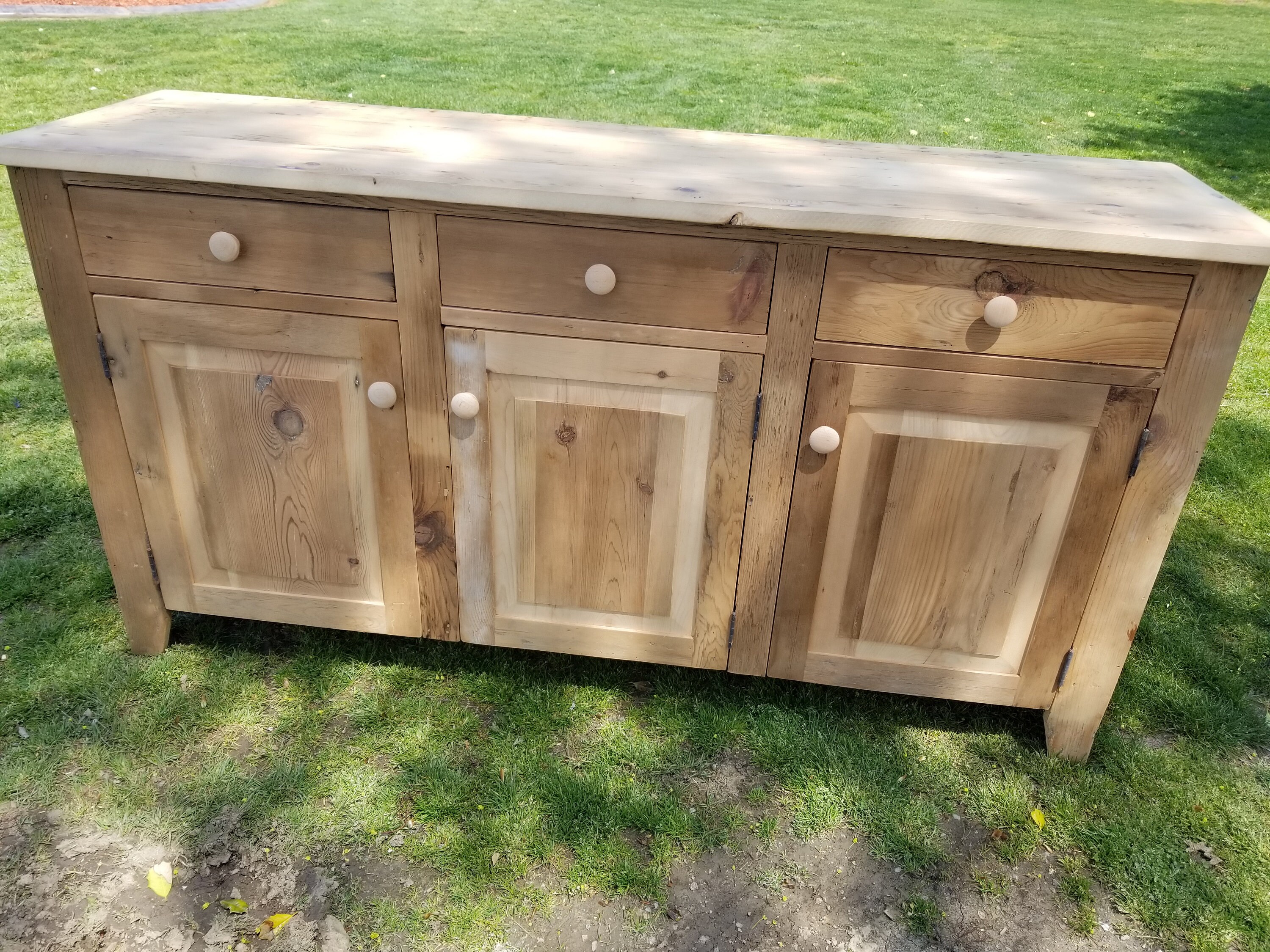 5ft Reclaimed Barnwood Buffet Unfinished Side Board Buffet - Etsy