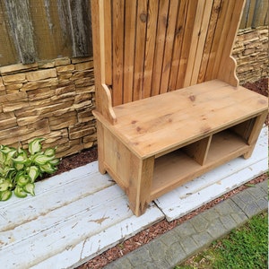 Unfinished Hall Tree, Entryway Bench, Hall Tree Bench, Coat Rack ...
