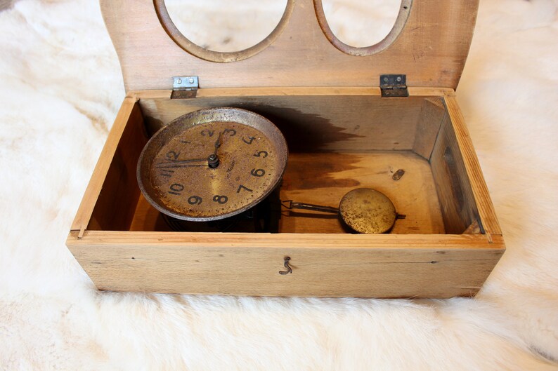 Antique Case Clock Wood Case Clock Majak Clock With Clock Case | Etsy